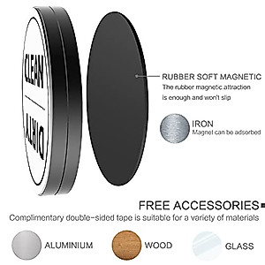 Dishwasher Magnet Clean Dirty Sign, The Latest Double-Layer Rotatable Design, Clean Dirty Magnet for Dishwasher- Two States Indicate Clean and Dirty, Minimalist Style Dishwasher Magnet