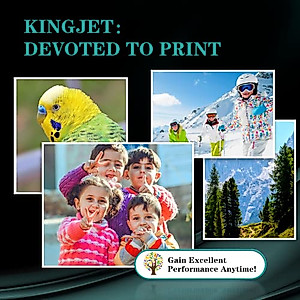 Kingjet Compatible for HP 972A Ink Cartridges Replacement for HP 972A 972 972X Work with PageWide 377dw PageWide Pro 477DW 477DN 577DW 577z 552DW 452DN 452DW 352DW P55250DW P57750DW, 4 Pack