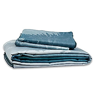 David's Home 100% Cotton Duvet Cover Set Queen Size, Misty Forest Duvet Cover with Pillow Shams, 3pcs Ultra Soft and Breathable Comforter Cover Set, 90x90 Inches, Green