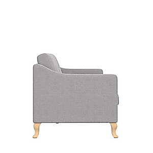 Mr. Kate Tess Sofa with Soft Pocket Coil Cushions, Small Space Living Room Furniture, Light Gray Linen
