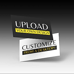 Custom Printed Business Cards [2-Sides] Thick Personalized Cards (300GSM 14PT) 3.5" x 2" [100% Printed in the USA] Premium Front & Back Sides (Customizable)