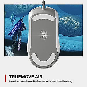 SteelSeries Rival 5 Gaming Mouse with PrismSync RGB Lighting and 9 Programmable Buttons – FPS, MOBA, MMO, Battle Royale – 18,000 CPI TrueMove Air Optical Sensor – Destiny 2 Limited Edition Design