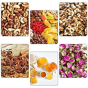 24Pack 6 oz Small Plastic Jars with Lids, Wide Mouth Food Storage Jars, Refillable Empty Containers, Small Storage Containers for Slime, Dried Fruit, Nuts, Honey and Seasoning Storage-BPA Free