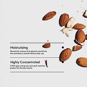 LATHER Almond Shaving Cream for Sensitive Skin - Non-Foaming Shaving Cream for Women & Men - Gentle & Vegan Shave Butter for a Close & Smooth Shave - Suitable for Sensitive Skin - 4 Oz