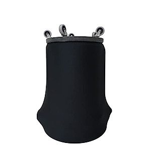 SPANDEX & TABLE LINENS Spandex Stretch Trash CAN Cover 55 Gallon Round with Open Bottom for Dolly