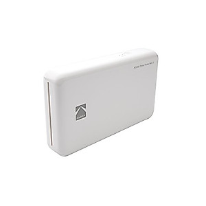 Zink Kodak Mini 2 HD Wireless Portable Mobile Instant Photo Printer, Print Social Media Photos, Premium Quality Full Color Prints – Compatible w/iOS & Android Devices (White)