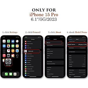 LOHASIC PU Leather Case for iPhone 15 Pro, Luxury Elegant Vintage Phone Cover for Men Women, Anti-Slip Grip Scratch Resistant TPU Bumper, 6.1 Inch, 5G, 2023 - Brown Grey