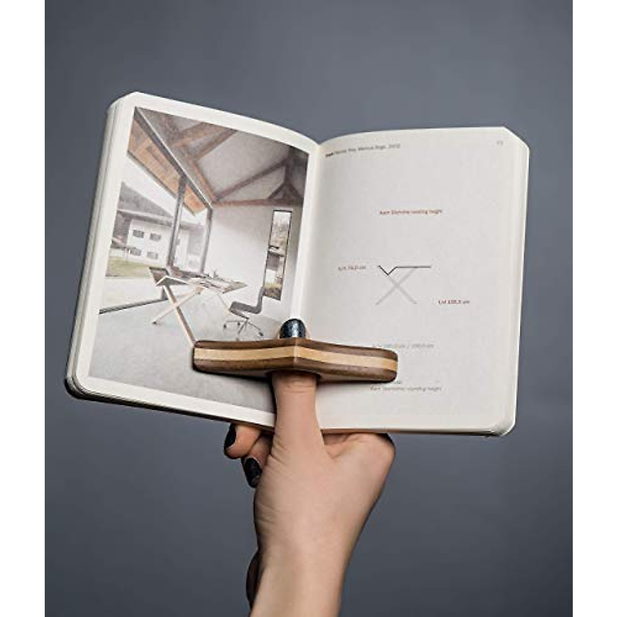 Useful Reading Accessories - Handmade Wooden Book Page Holder and 2 in 1 Letter Opener and Bookmark - Teacher Gift Ideas