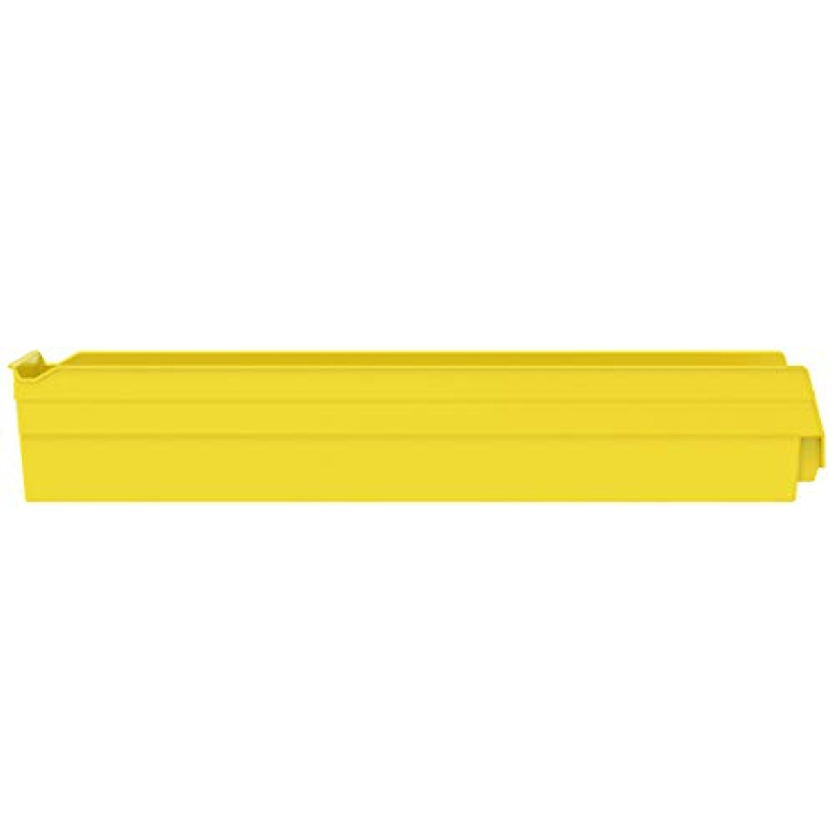 Akro-Mils 30164 Plastic Nesting Shelf Bin Box, (24-Inch x 6-1/2-Inch x 4-Inch), Yellow, (6-Pack)