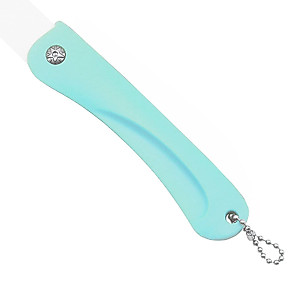 YAODHAOD Folding Knife,Folding Vegetable Fruit Ceramic Knife Handy Perfect for Picnics,Camping - 5 colors optional (Blue)