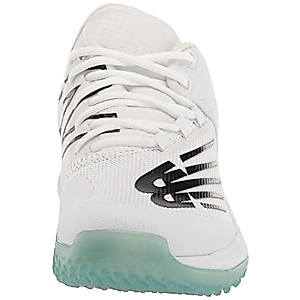 New Balance Men's FuelCell 4040 V6 Turf-Trainer Baseball Shoe, White/Black, 9