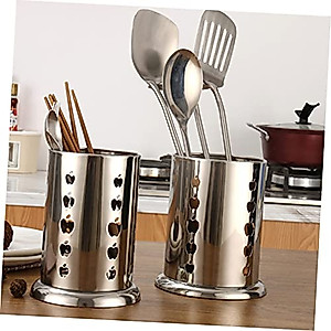 DOITOOL cooking utensil holder kitchen utensil holder stainless utensil holder flatware organizers flatware drying chopsticks holder utensil drying Stainless steel tableware Kitchenware