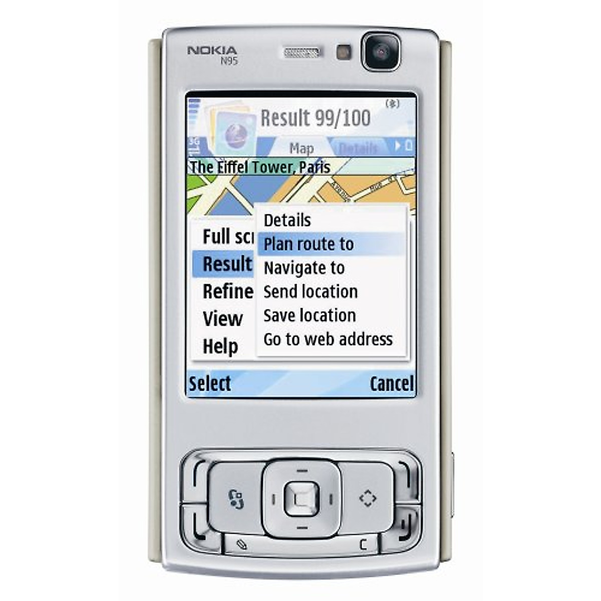 Nokia N95 Unlocked Cell Phone with 5 MP Camera, International 3G, Wi-Fi, GPS, MP3/Video Player, MicroSD Slot--International Version with Warranty (Silver/Plum)