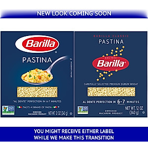 Pastina Pasta, 12 Ounce Box (Pack of 2) with By The Cup Swivel Spoons