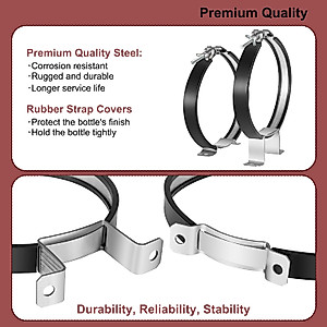 yourour 82013 Nitrous Oxide Bottle Bracket,7”Nos Single Bottle Holder Bracket for 10-15 Pound Nitrous Bottle