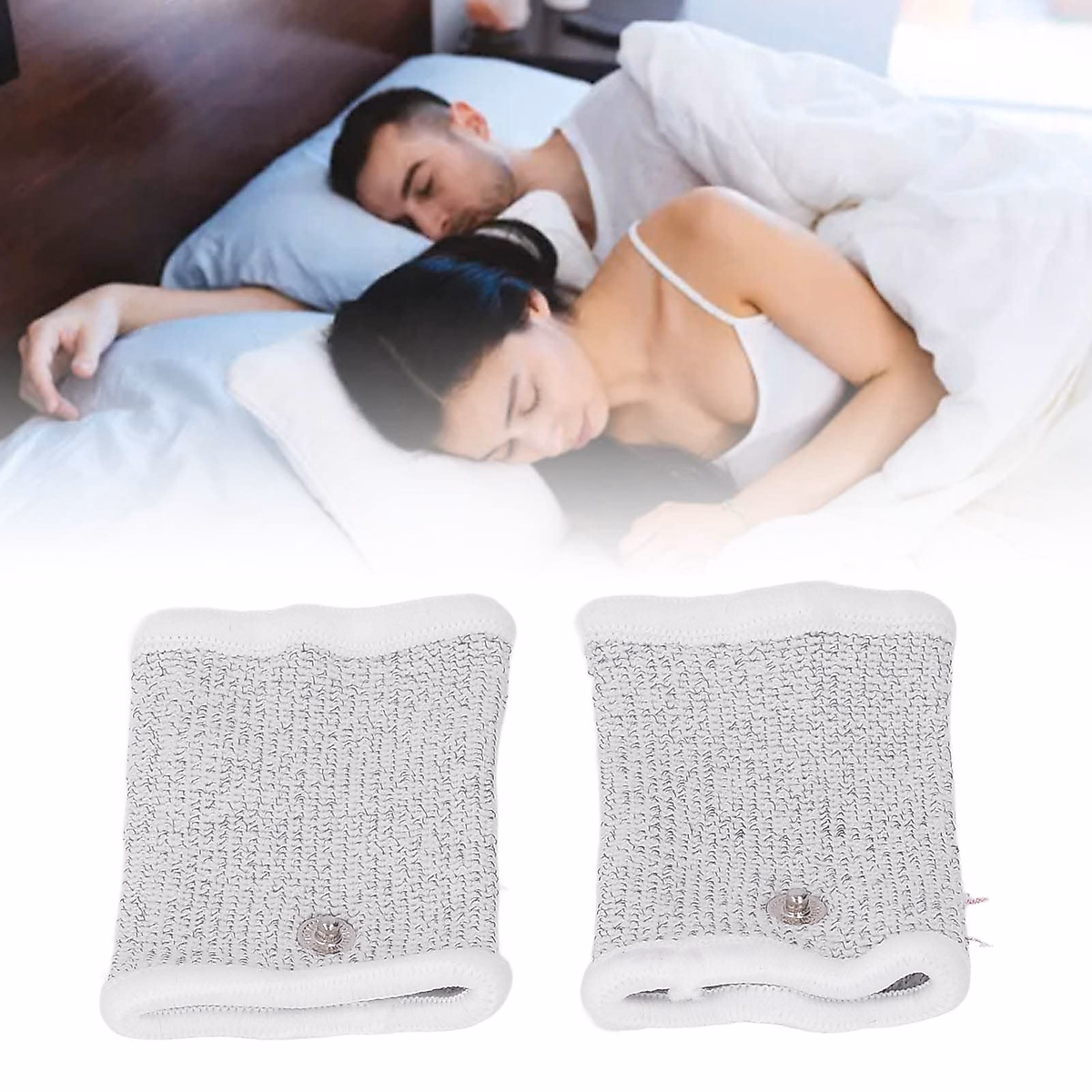 Shock Conductive Penis Sleeve, 2pcs Shock Conductive Penis Sleeve Silver Penis Conductive Garment Silver Penis Conductive Garment Conductive Garment Shock for Men Gentleman