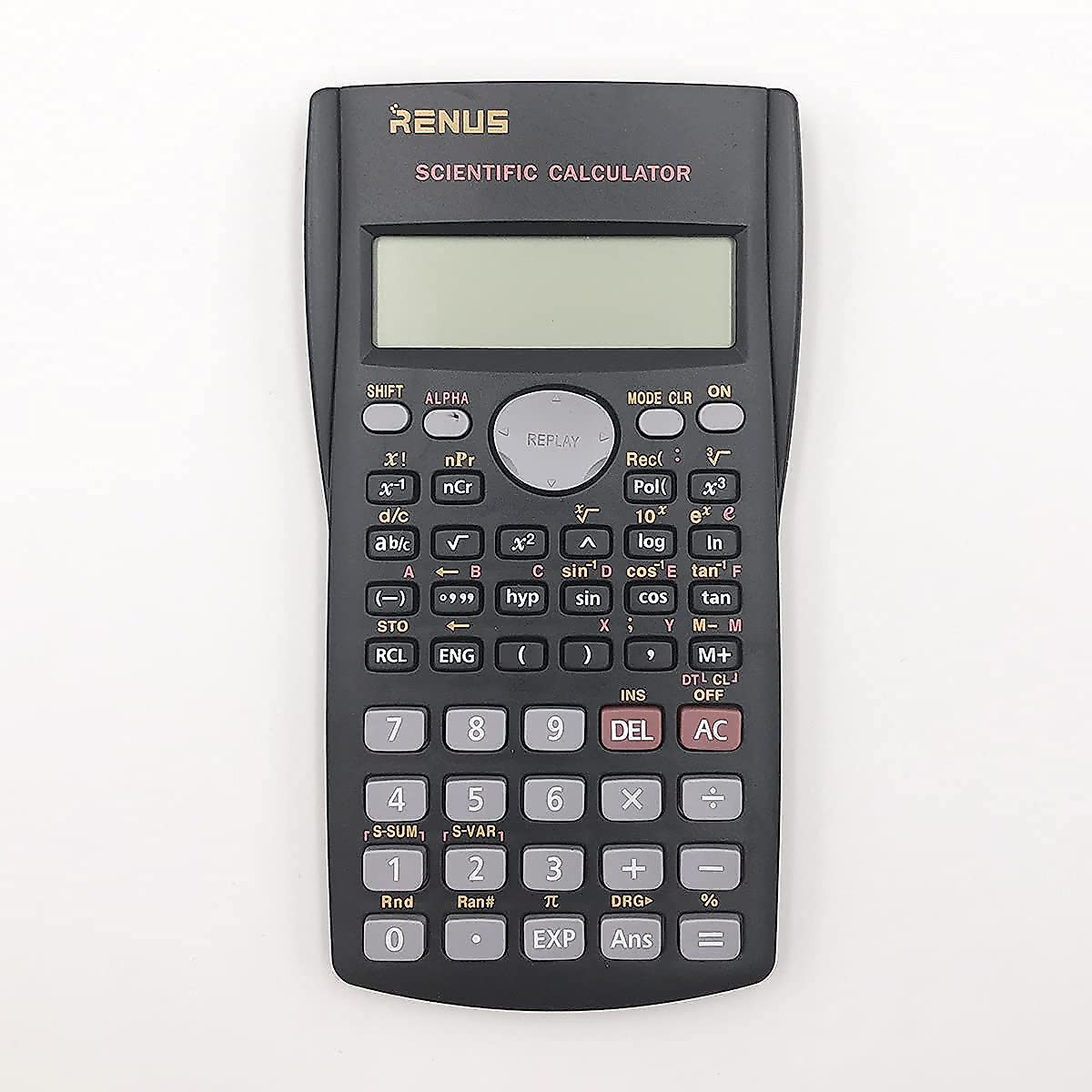 RENUS 8 Packs, 2-Line Engineering Scientific Calculator Function Calculator for Student and Teacher 16 AAA Batteries Included