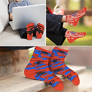 Marvel Spider Man Boys Socks, 10-Pack of Decorative Spiderman Toddler Socks, Amazing Legends Socks for Boys