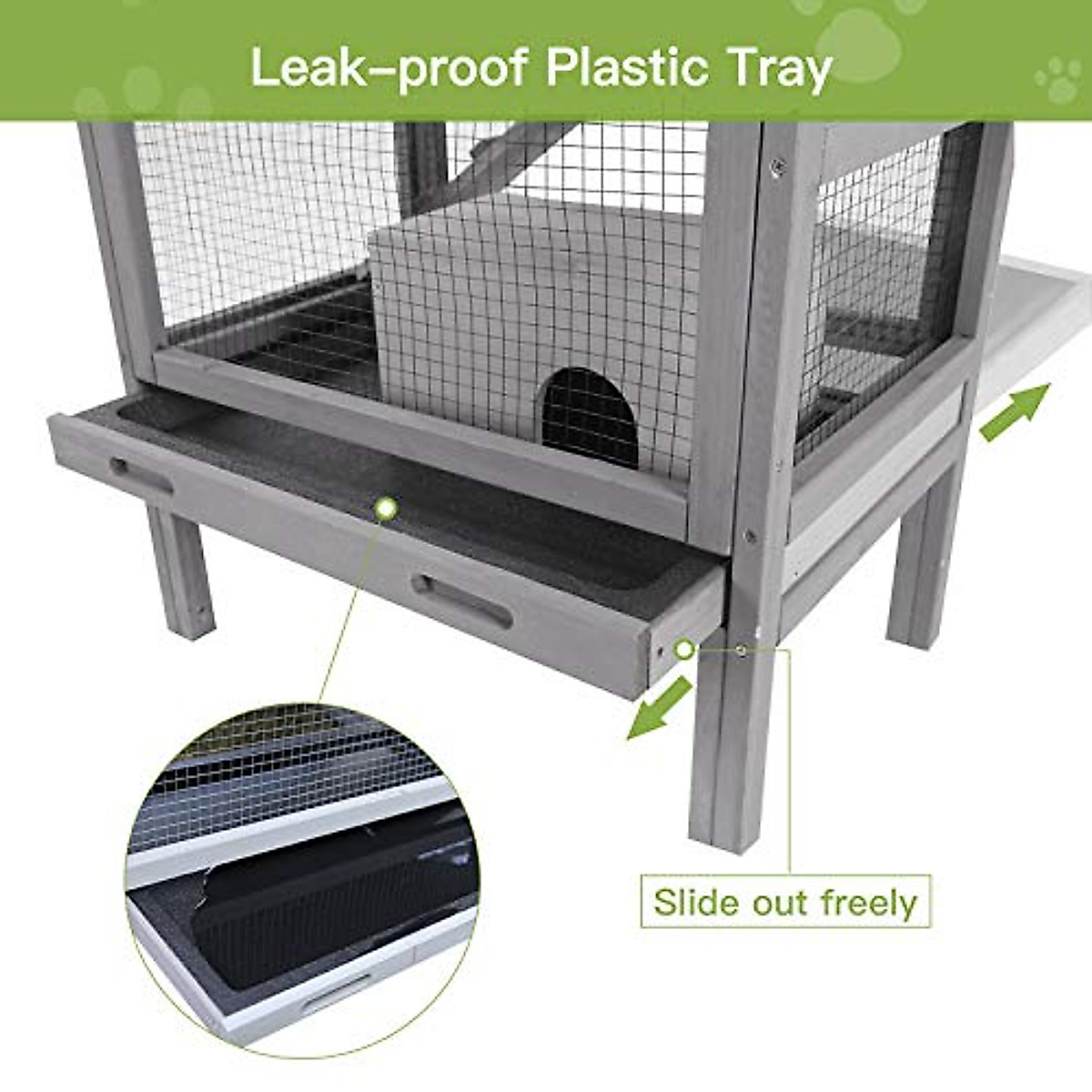 GUTINNEEN Ferret Cage Rat Cage 5 Levels Small Animal Cage for Chinchilla, Hedgehogs, Squirrel, Chameleon, Lizard, Gerbils