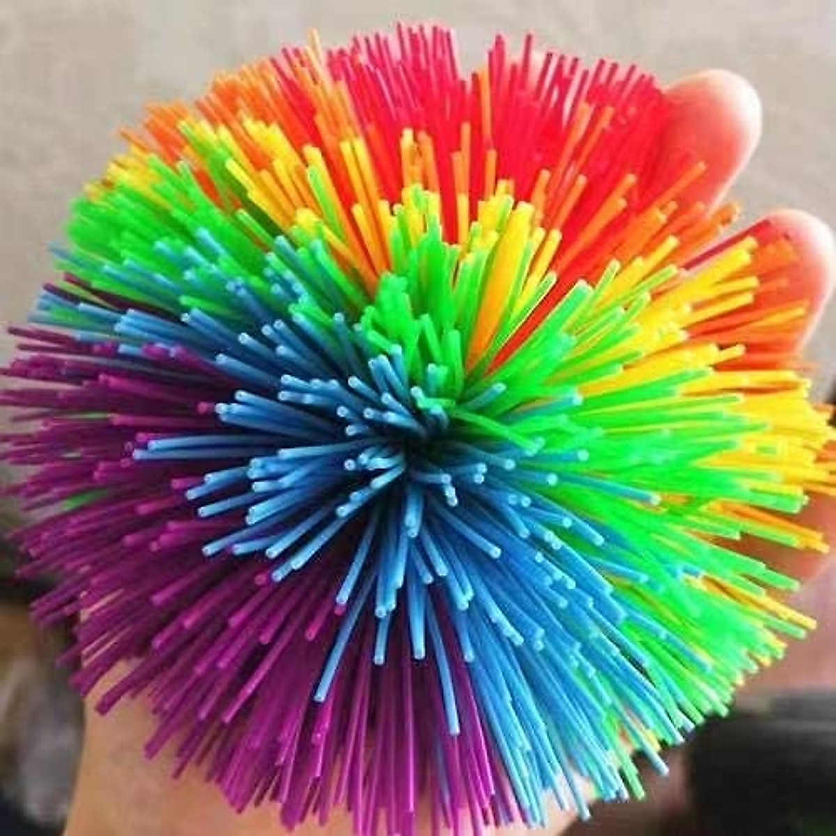 3 Packs of Large Monkey Stringy Ball,Size of 12cm/4.7Inch DiameterEach Ball-Weight of 100g / 0.22Ib Stress Sensory Fidget Balls Colorful Bouncy Ball