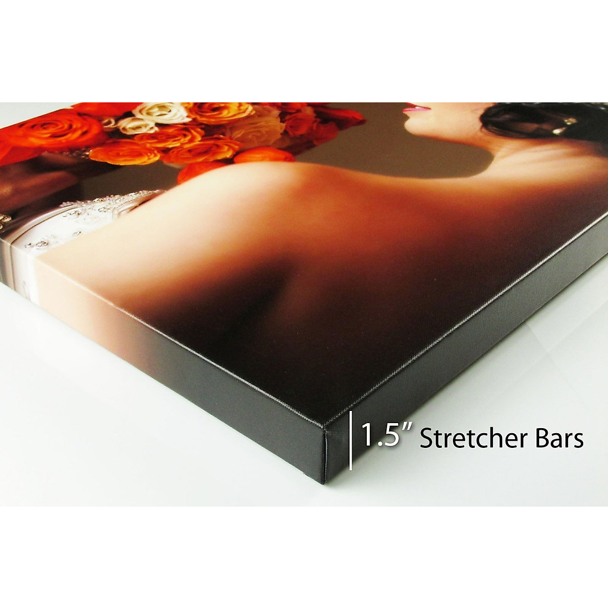 BoxColors - XLARGE 30"x 70" 5 Panels 30"x14" Ea Art Canvas Print Houston Texas skyline Black & white Wall Home decor (framed 1.5" depth)