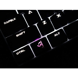 2 Pcs 1.5X R1 Backlit Set Portal Keycap Laser Carving CTRL/Win/ALT/FN Switchs OEM Profile for Most MX Mechanical Keyboards Gaming Replacement (2pcs 1.5u)