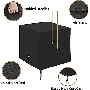 Little World Air Conditioner Cover for Outside Unit, Universal Veranda Winter AC Cover American Standard Furniture Central Outdoor Vent Full Cover 24x24x30 Inch, Square