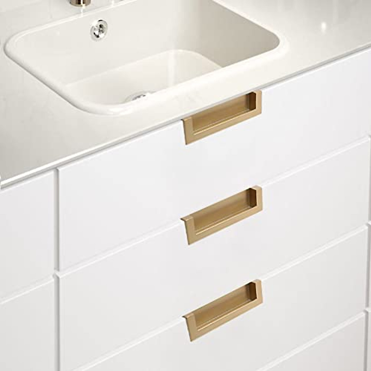 Recessed Pulls ,Sliding Door Handle, Maniglie Incasso Porte scorrevoli,Maniglie Nascoste Cabinet Maniglie Quadrata Cassetti per Cassetti Armadi Scarpiere Armadi Comodini ECC 2 Pezzi(Size:288mm(11.3in)