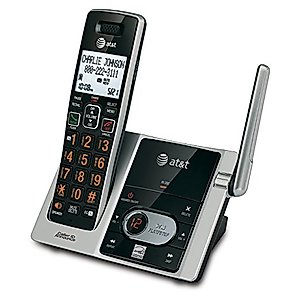 ATT CL82213 DECT 6.0 Expandable Cordless Phone System with Digital Answering Machine, Silver