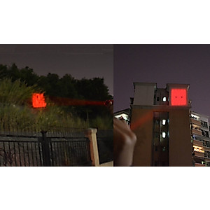 WAYLLSHINE (Pack of 4 Single Mode Red Light Flashlight, 1 Mode Red LED Flashlight Red Flashlight Torch, Red LED Red Light for Astronomy, Aviation, Night Observation
