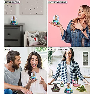 CoTa Global Cool Summer Sea Turtle Snow Globe - Water Globe Figurine with Sparkling Glitter, Collectible Novelty Ornament for Home Decor, for Birthdays, Holiday and Valentine's - 65mm