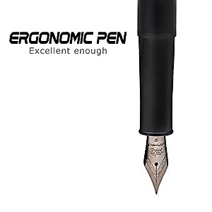 JINHAO 75 HongYun Fountain Pen (Matte Black, Fine Nib)