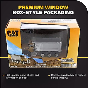 Diecast Masters 1:64 Caterpillar CT-660 Ox Stampede Dump Truck, Play & Collect Series Cat Trucks & Construction Equipment | 1:64 Scale Model Diecast Collectible | Diecast Masters Model 85633