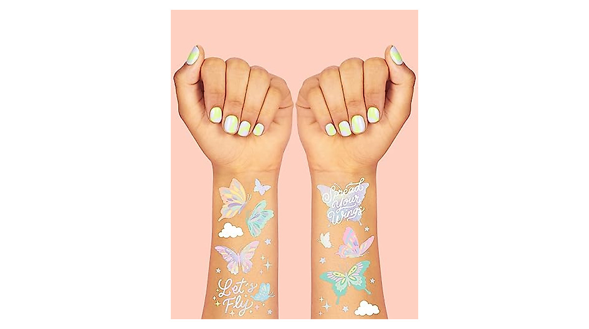 Fetti Pastel Butterfly Temporary Tattoos for Parties