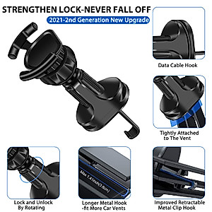 ZANEDY Car Universal Phone Mount for Collapsible Grip/Socket Mount Phone Holder Pop Air Vent Out Stand Car Mount 360 Degrees Dashboard Desk Wall Bracket for GPS Navigation All Smartphones