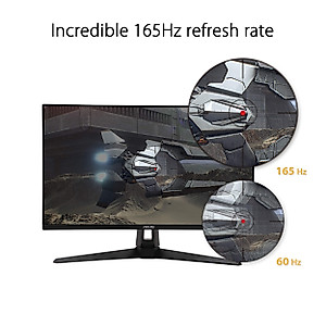 ASUS TUF Gaming VG279Q1A 27” Gaming Monitor, 1080P Full HD, 165Hz (Supports 144Hz), IPS, 1ms, Adaptive-sync/FreeSync Premium, Extreme Low Motion Blur, Eye Care, HDMI DisplayPort (Renewed)