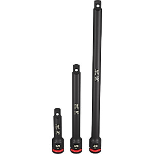 Milwaukee Electric Tool 3 Piece 3/8"" Drive Impact