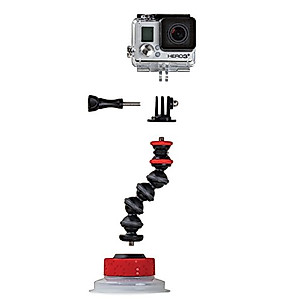 JOBY Suction Cup with GorillaPod Arm for GoPro HERO6 Black, GoPro HERO5 Black, GoPro HERO5 Session, Contour and Sony Action Cam