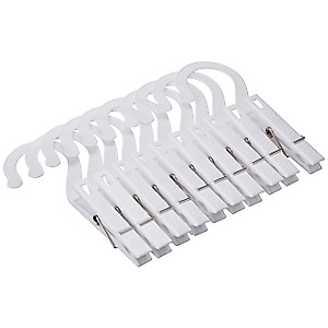 Fox Run Laundry Hooks, 0.25 x 2.25 x 5.25 inches, White