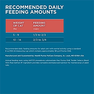 Purina ONE Natural Dry Cat Food, Tender Selects Blend With Real Salmon - 3.5 lb. Bag