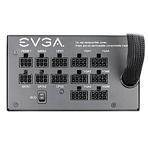 EVGA 210-GQ-1000-V1,1000 GQ, 80+ GOLD 1000W, Semi Modular, EVGA ECO Mode, 5 Year Warranty, Power Supply,Black