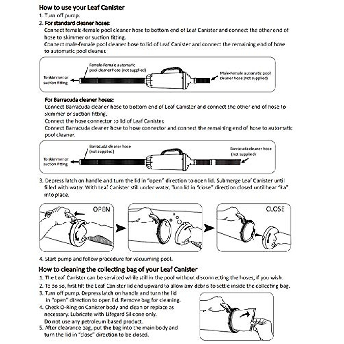 in-line Swimming Pool Leaf Canister Automatic Vacuum Suction Swimming Pool Cleaners with Mesh Basket Compatible with Hayward, Zodiac Baracuda, Pentair