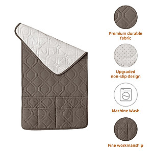 Couch Arm Covers, Non-Slip 100% WATERPROOF Sofa Arm Covers Set of 3 Washable Sofa Armrests Covers for Living Room Recliner Chair Arm Covers Protectors for Leather Sofa Armrest Slipcover ( Color : #13