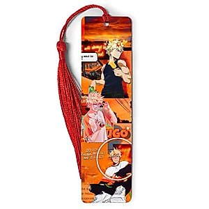 Bookmarks Ruler Metal Kachan Reading Bakugo Bookography Hero Tassels Measure Bookworm for Book Bibliophile Gift Reading Christmas Ornament Markers