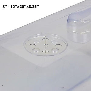 AGROVISTA High Standard Dome - Propagation, 2", 7", 8", 12", 10''x20', Clear Plastic Tall Domes, Perfect Environment for Your Cuttings and Seedlings (2'' - 10''x20''x2'')