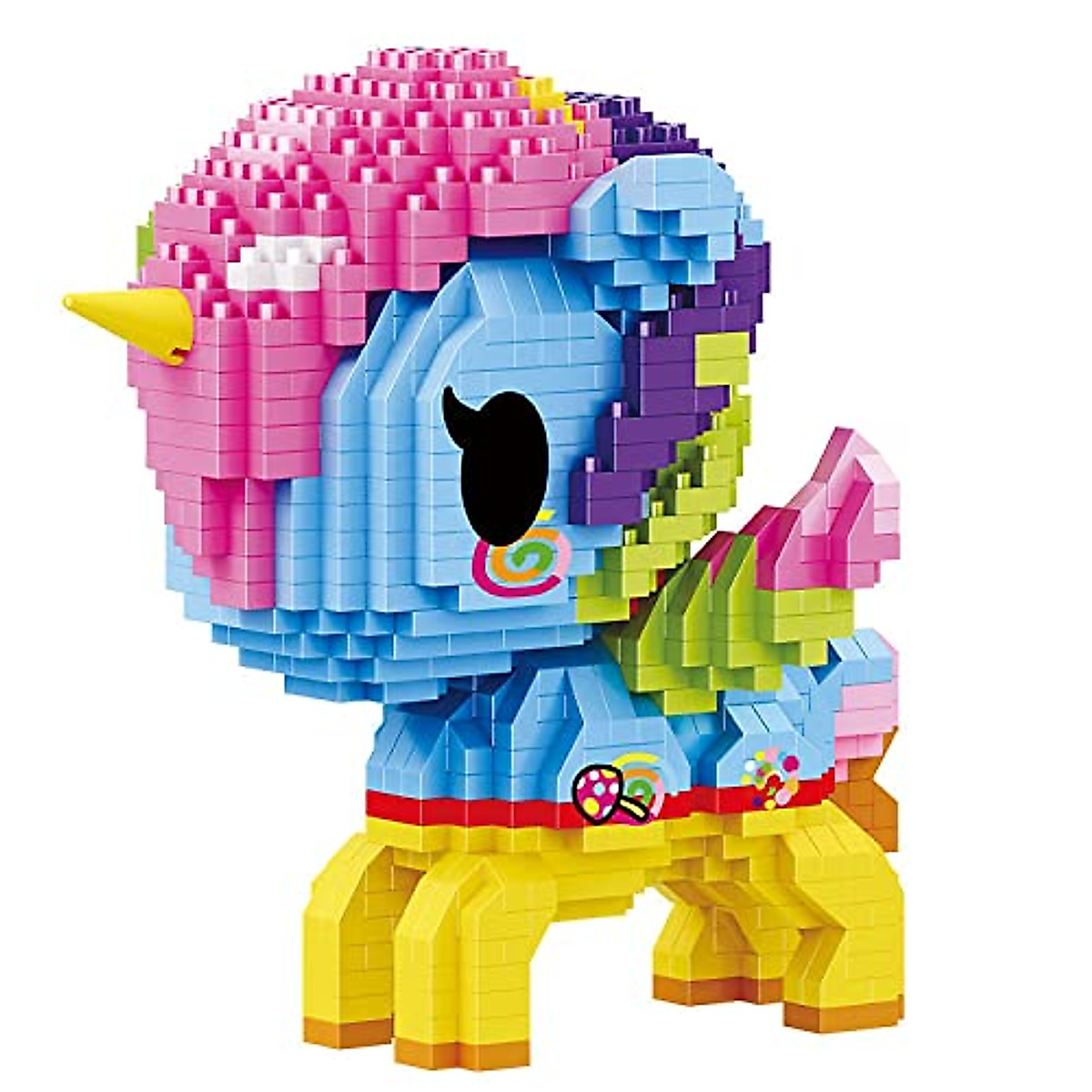 Uvini Micro Blocks Adult Building Blocks Unicorn Toy Set, Unicorn Model to Build, Best Gift for Girls, Adult Gift 897pcs