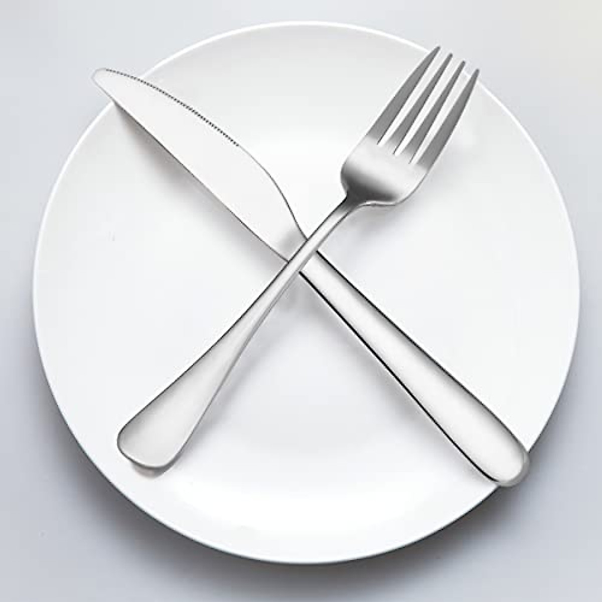 Bacom Stainless Steel 12-Piece Dinner Forks Set, Table Forks Pack for 12 (Silver 8 Inches)