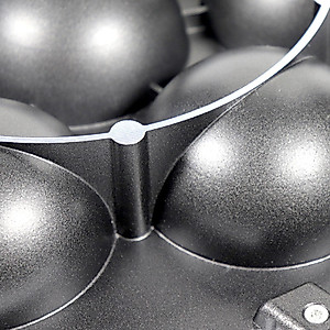 Shakven Cast Iron Biscuit Pan - Cake Pan with Handles, Pre-Seasoned Baking Set 7 Cake Baking Tray - Cake Pan for Scones, Cornbread, Muffins, Cup Cakes and Brownies