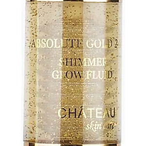 Absolute Gold 24K Gold Petal Facial Toner - 24K Shimmer Glow Fluid (Pack 2). 24 Karat Gold/Collagen/HYALURONIC Acid. for All Skin Types.