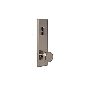 Weslock Xanthis Single Cylinder Handle Set with Mesa Knob (Satin Nickel, Keyed Handleset)